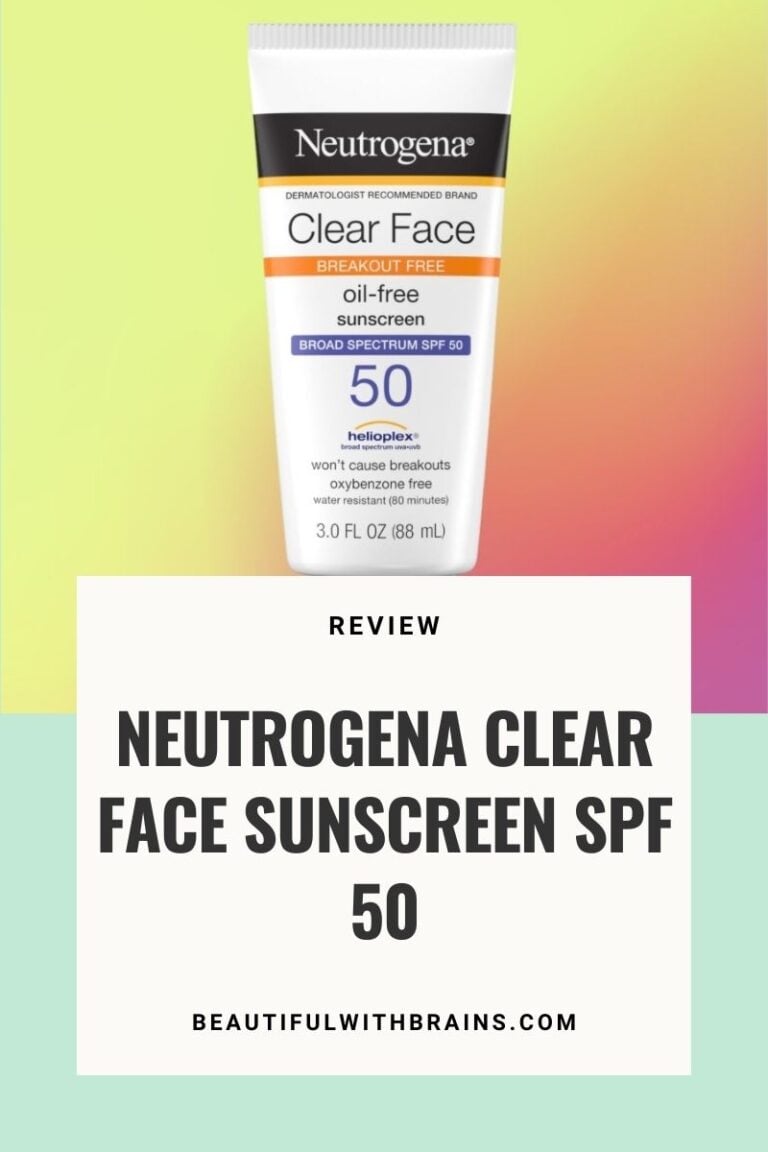Neutrogena Clear Face Sunscreen SPF 50 Review – Beautiful With Brains